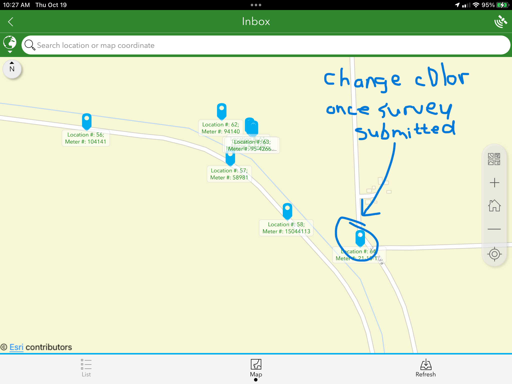 Inbox Instance Name Not Working And Inbox Map Mark Esri Community